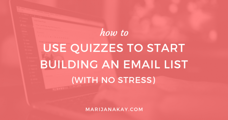 How to Use Quizzes to Start Building an Email List (With No Stress ...